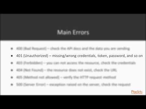 Learn Building Android RESTful Client Apps Commons Errors During HTTP Requests | packtpub com ...