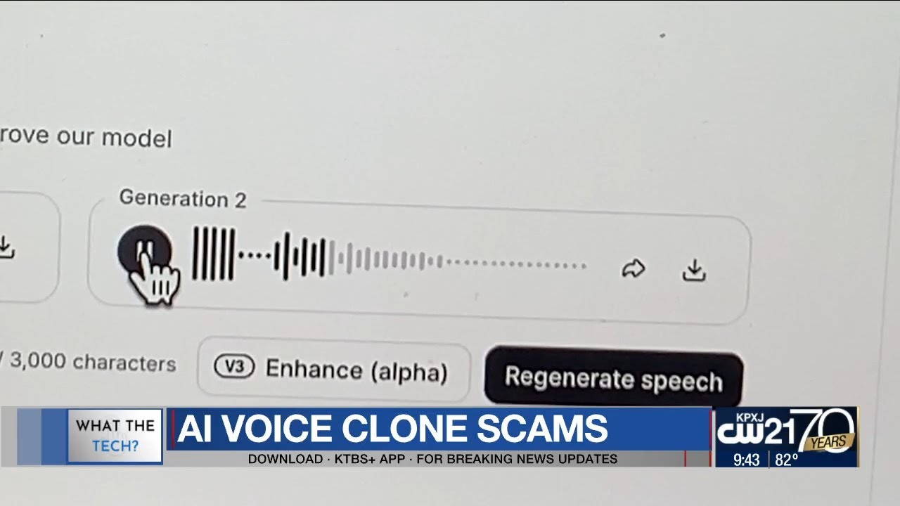 What the tech: Ai voice clone scams