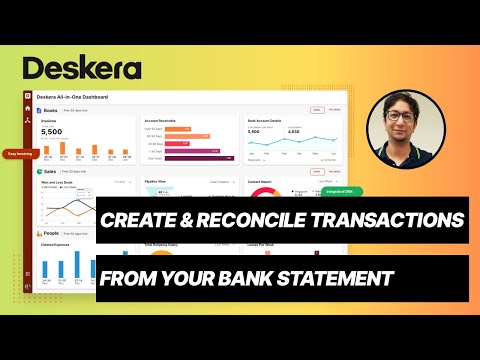 Create & Reconcile Transactions from your Bank Statement
