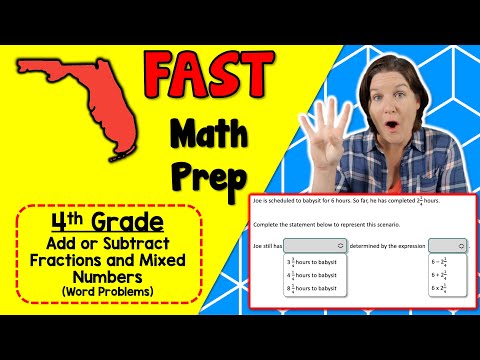 4th GRADE | Florida FAST Math Test Prep FREEBIE | MA.4.AR.1.2