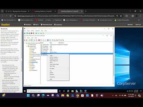 6.5.12 Manage User Accounts : TestOut