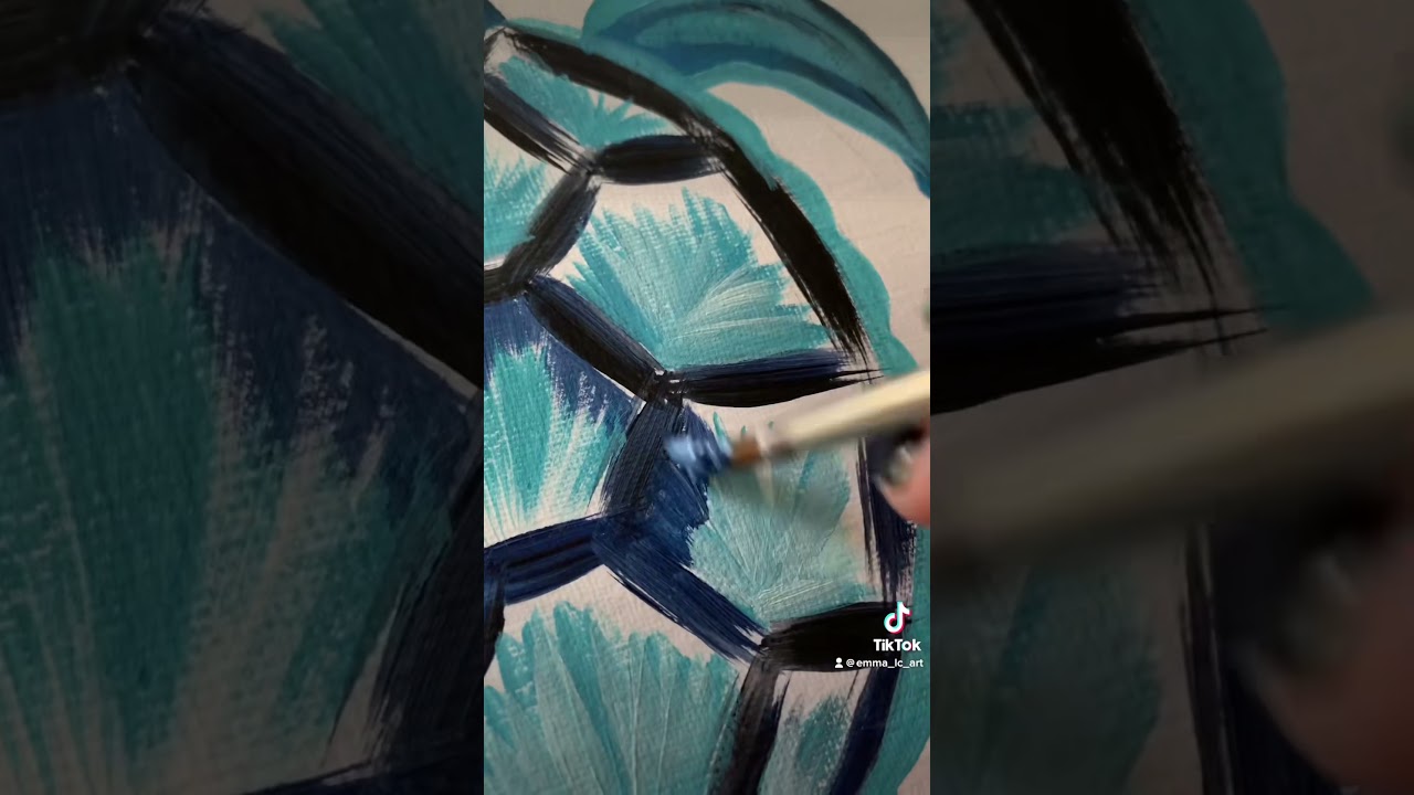 Sea Turtle Painting Process 🌈