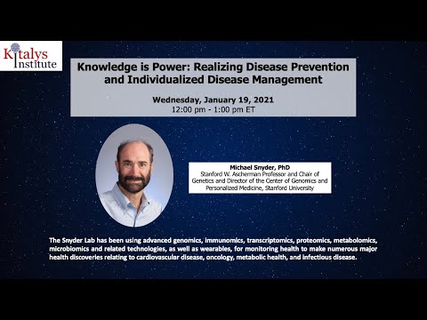 Knowledge is Power: Realizing Disease Prevention and Individualized Disease Management