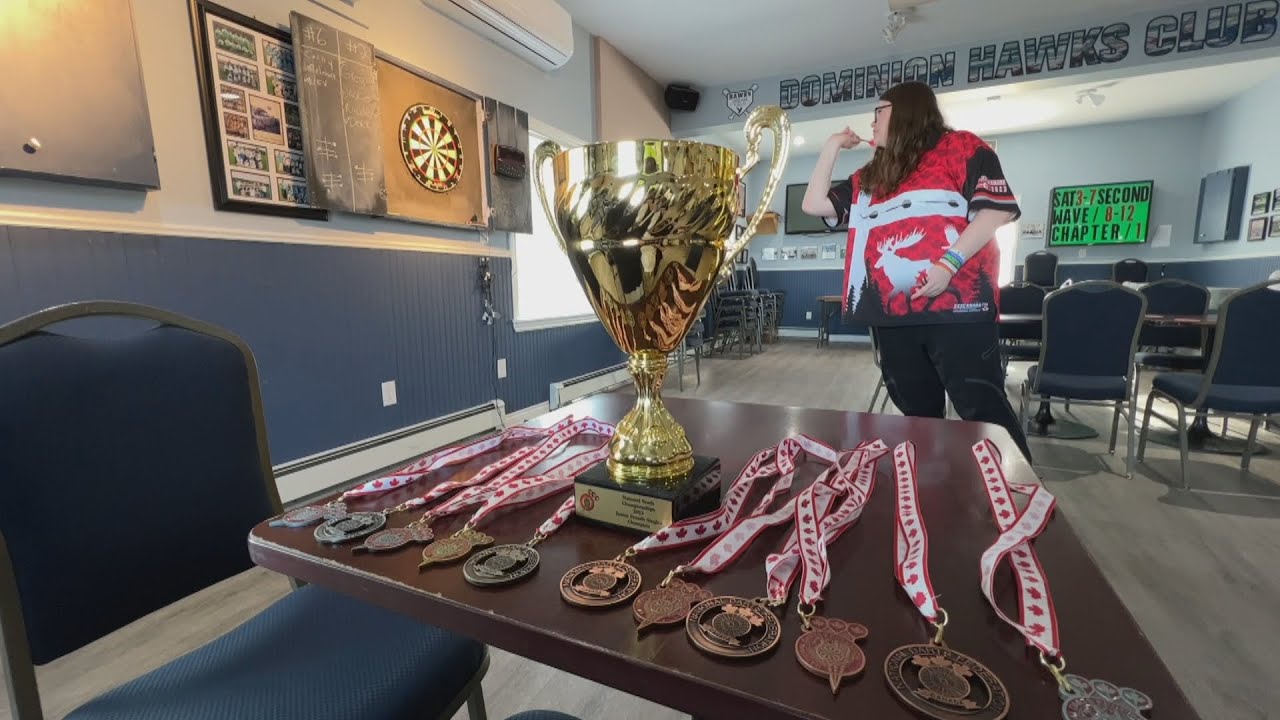 Young dart player represents Canada at World Cup of Darts