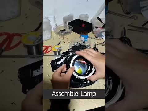 How To Install 2.5" RX9 3inch P40 P40L Laser Bi LED Projector Lens Headlights on Motorcycle/Bikes?