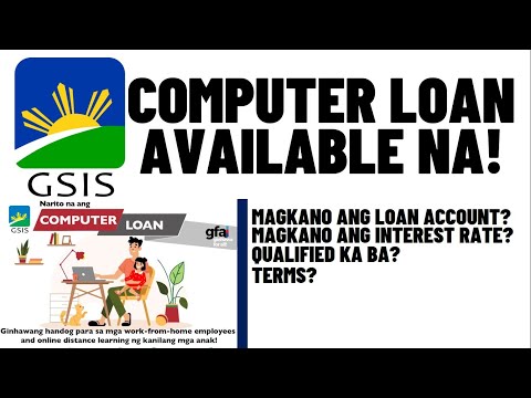 GSIS COMPUTER LOAN 2020
