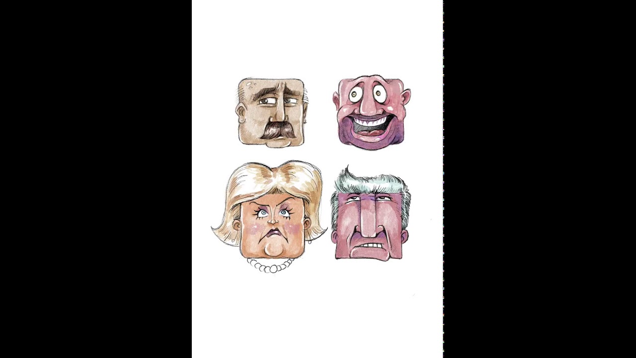 Guide to Drawing Square Head Characters!