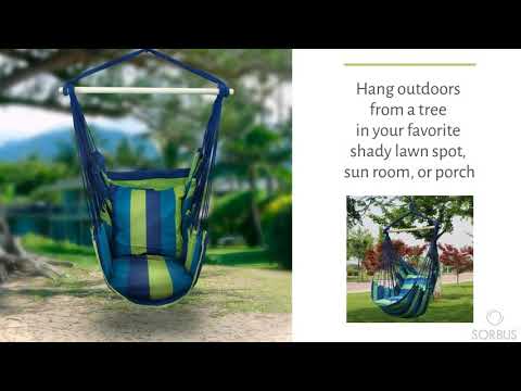 Sorbus Hanging Rope Hammock Chair Swing Seat for Any Indoor or Outdoor Spaces- Max. 265 Lbs Reviews