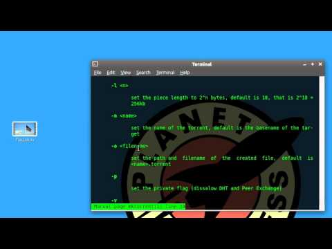 Making a torrent with MKtorrent