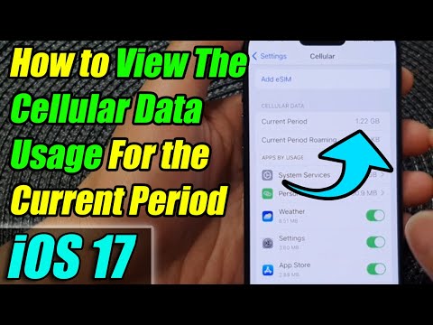iPhone iOS 17: How to View The Cellular Data Usage