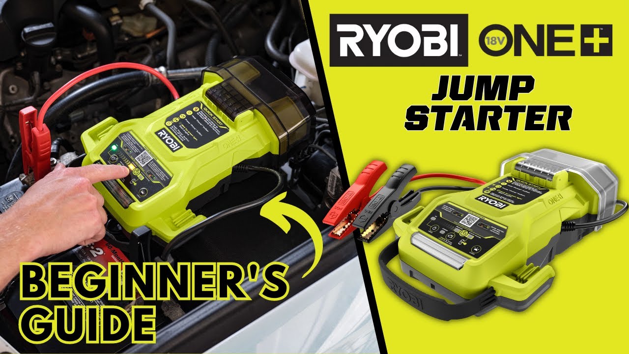 How to Use the RYOBI 18V ONE+ Jump Starter