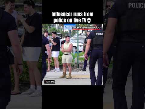 Police capture influencer on live TV