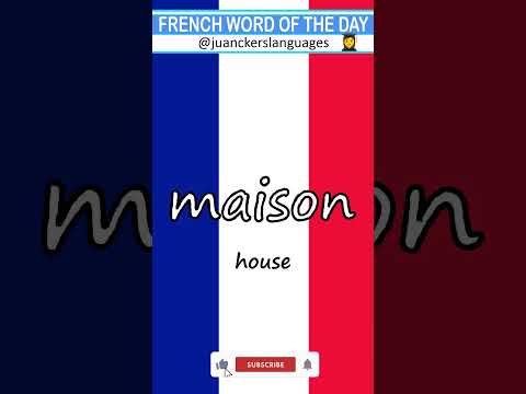 🇫🇷 ✔️FRENCH Word of the Day: MAISON (House) 👩🏫 🇫🇷