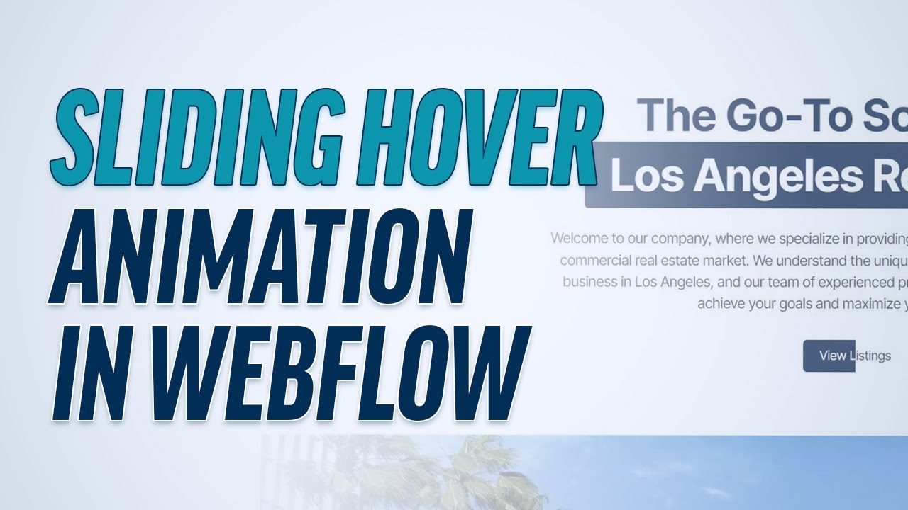 Recreating A Sliding Hover Effect 100% In Webflow