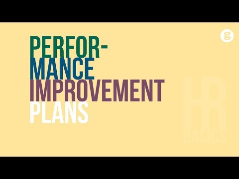 HR Basics: Performance Improvement Plans