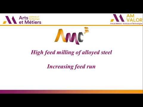 High feed milling optimization with AMC3 Solution