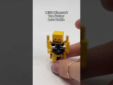 New LEGO Minecraft The Nether Lava Battle - fast build 🔥 #legominecraft #minecraftlava