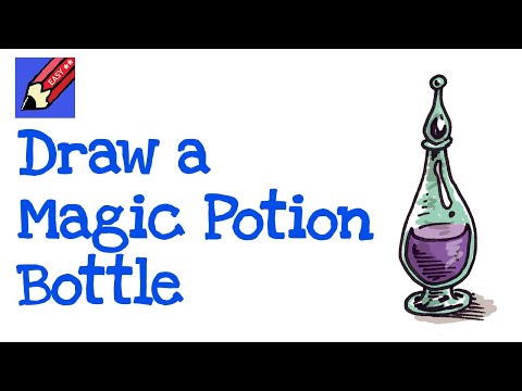 How to draw a Magic Potion Bottle Real Easy – Shoo Rayner