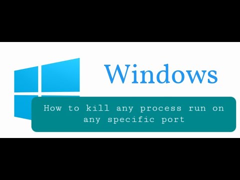 How to kill process run on any specific port (4200,3000,5000,8080)