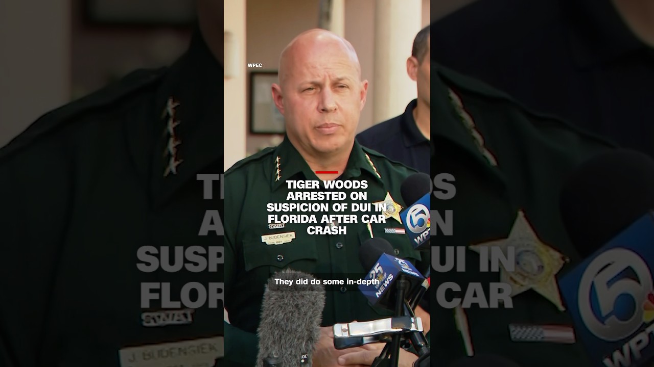 Tiger Woods arrested on suspicion of DUI in Florida after car crash