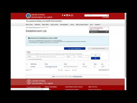 OSHA 300A Electronic Filing