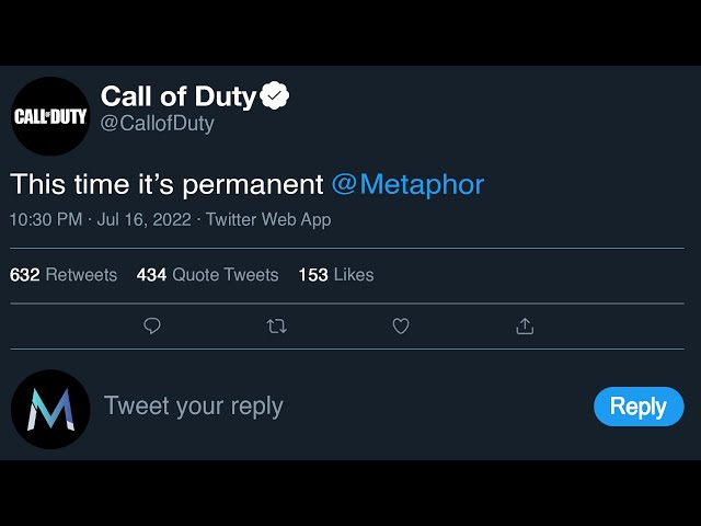 Call of Duty Warzone content creator Metaphor got shadow banned again