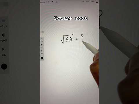 Square root of 63 #youtubeshorts #music #mathstricks #squareroot #maths #youtube #youtubevideos