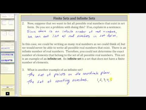 Finite and Infinite Sets | Math Help from Arithmetic through Calculus ...