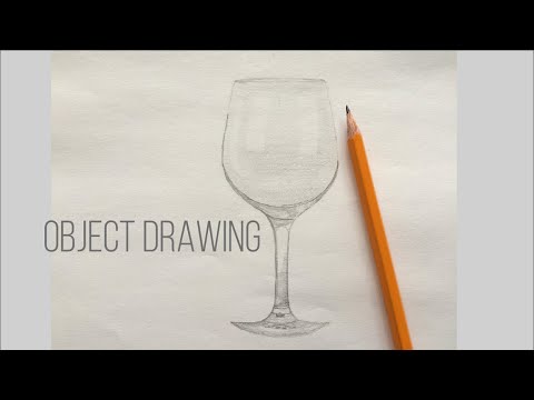 Sketch Challenge Week 6| Wine Glass Pencil Sketching| Object Drawing