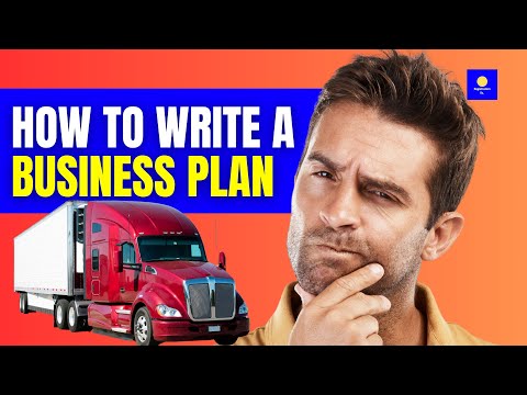 Write a Business Plan for your Trucking Company 🚚 East step by step to start your business…