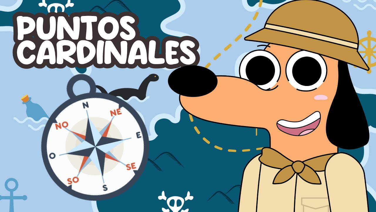 Aprende los PUNTOS CARDINALES, Rosa de los Vientos, Brújulas y Coordenadas 🌍 | Geografía para niños