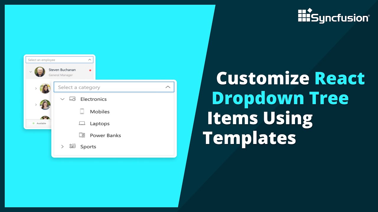 Customize React Dropdown Tree Items Using Templates