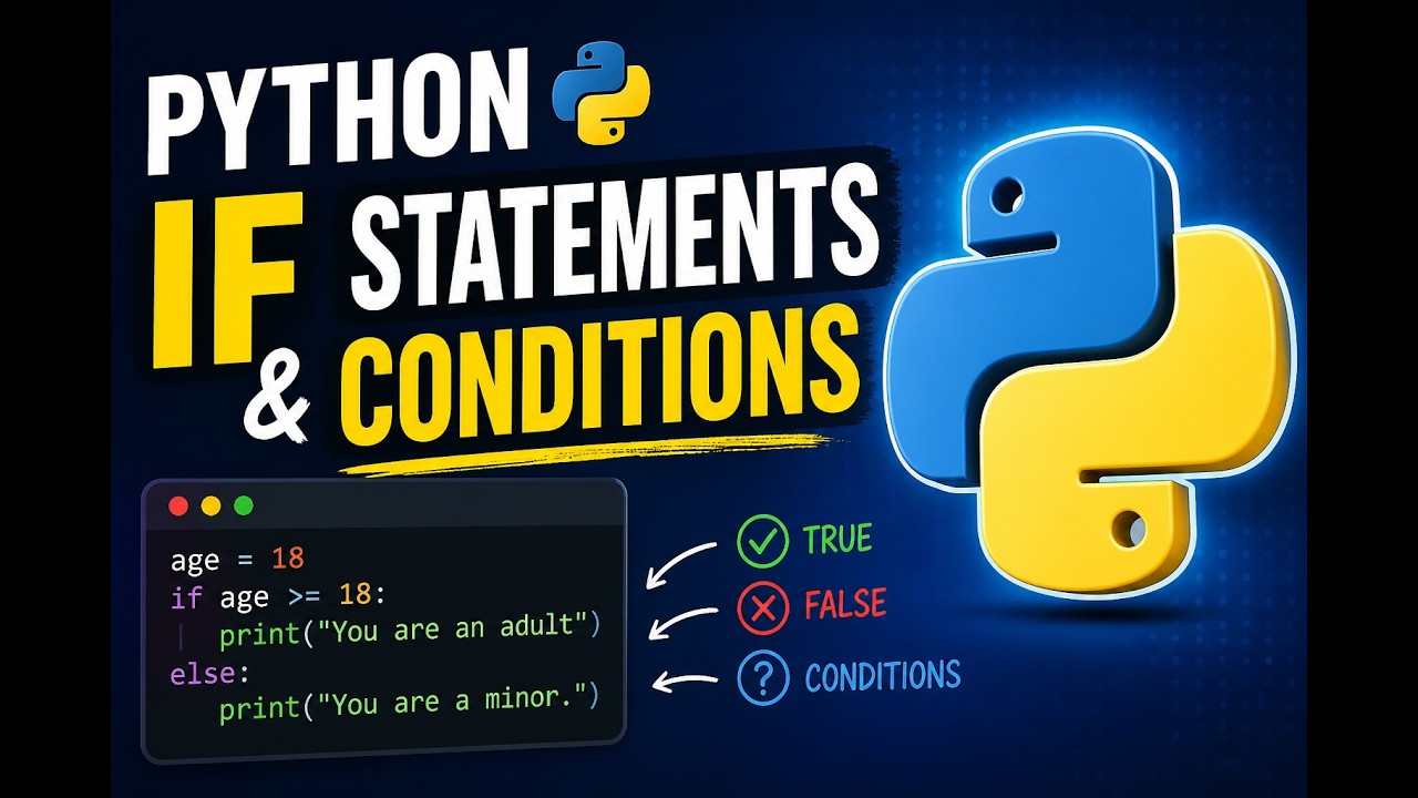 How to Start Learning Python - EP.2 - If Statements & Conditions
