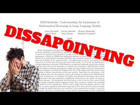 Apple's GSM-Symbolic Paper does NOT Disprove Reasoning - Paper Review