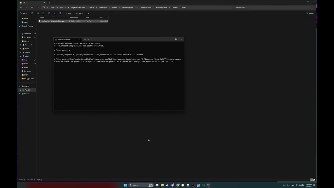 Working with PAK Files? Here's How to Extract Them with UnrealPak