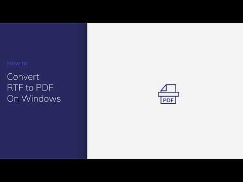 Convert RTF to PDF on Windows with PDFelement