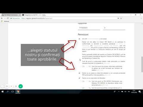 Setări de Cont FM WORLD - VIDEO Pas cu Pas