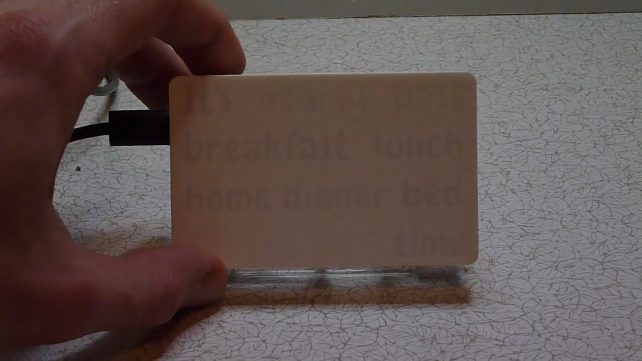 Fuzzy Word Clock Demo