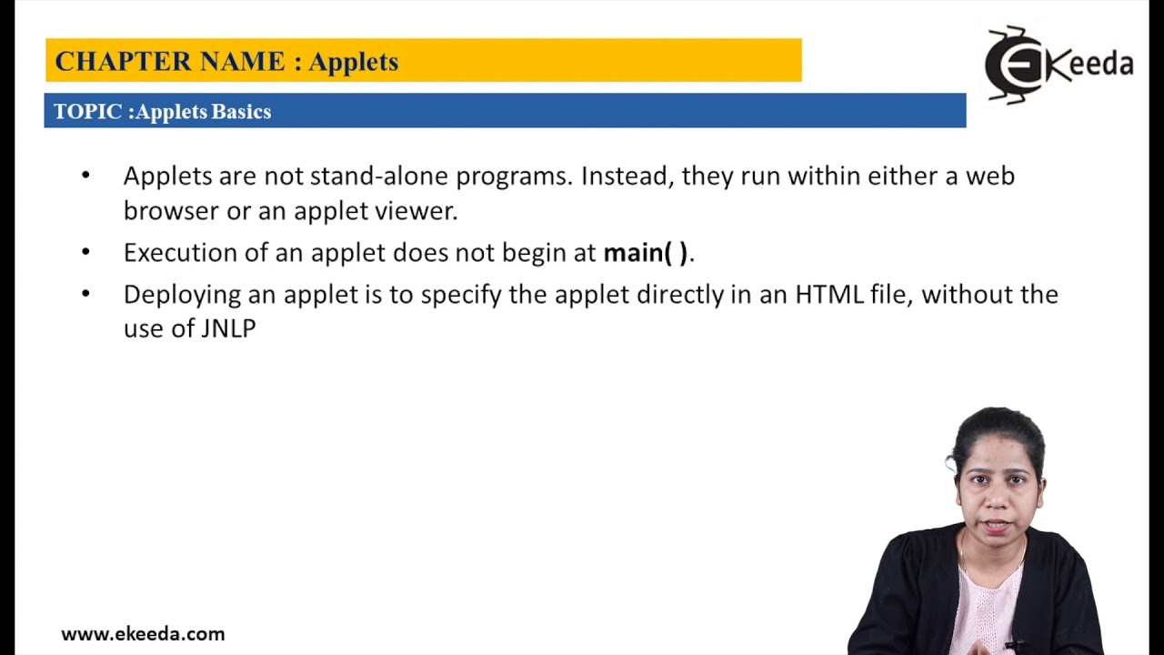 Introduction to Applet - Applets - Java Programming