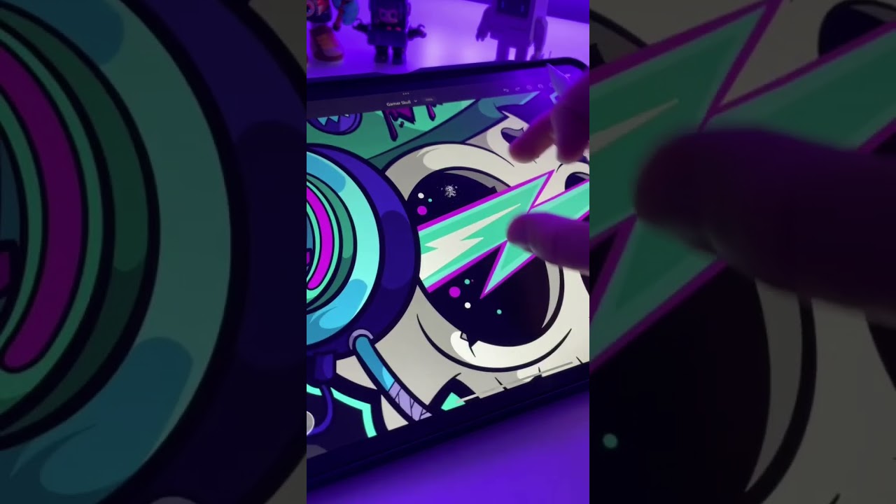 Dead Space vector art in Adobe Fresco on the iPad Pro