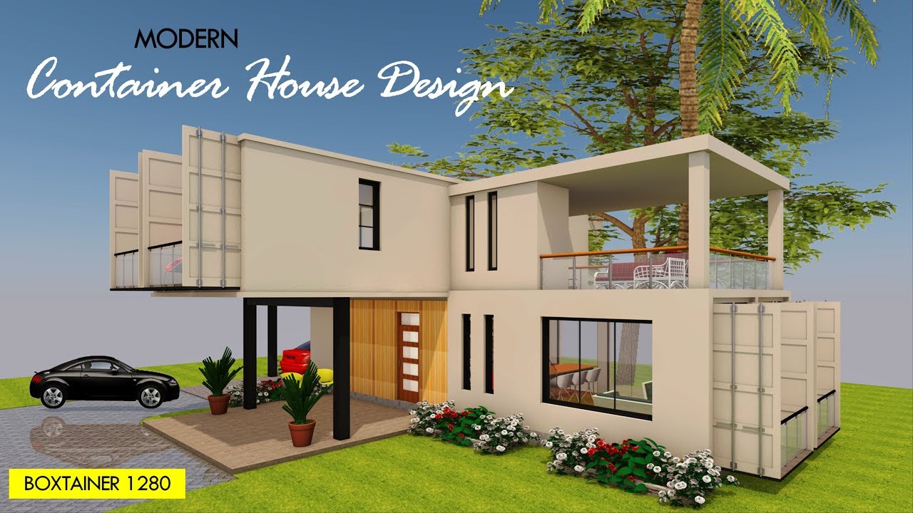 Container House Floor Plan Design Insulated on the Outside