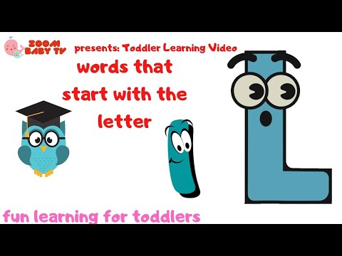 Zoom Learning Video for Toddlers 🔠 Learn new words starting with the letter L 🔡 Fun Learning