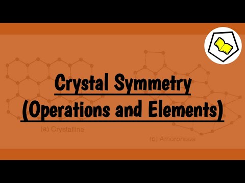 Crystal Symmetry (operations and elements).