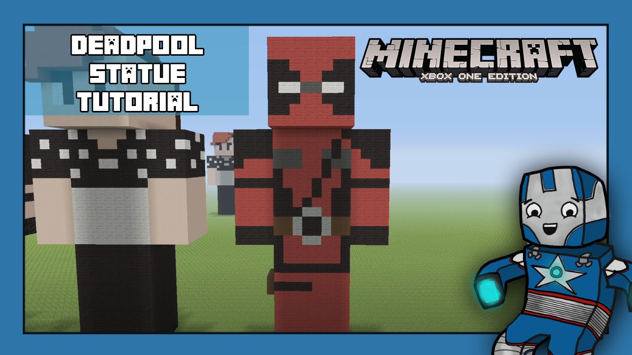 Minecraft Xbox One: Deadpool Statue Tutorial!