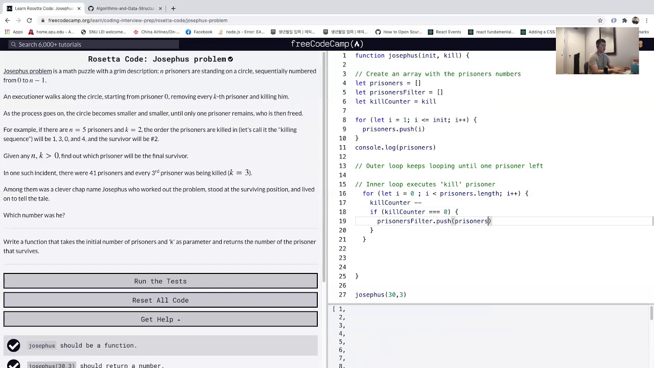 How to Solve Coding Challenges:  Josephus Problem Algorithm