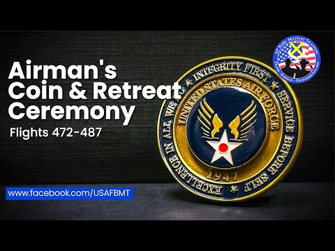 USAF BMT Airman's Coin Ceremony Flights 472-487 -- July 24, 2024