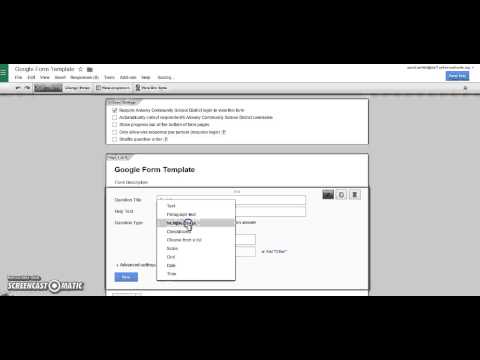 Create a Google Form Template