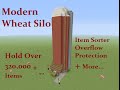 Tutorial : Modern Wheat silo System Holds 320,000 + Items Minecraft Map