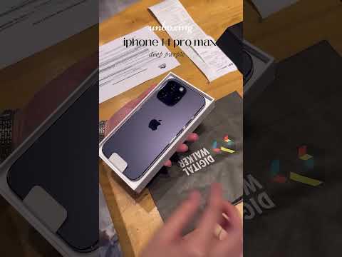unboxing iphone 14 pro max deep purple #unboxing #iphone14 #iphone14promax ##deeppurple #apple
