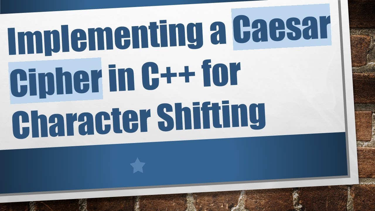 Implementing a Caesar Cipher in C++ for Character Shifting